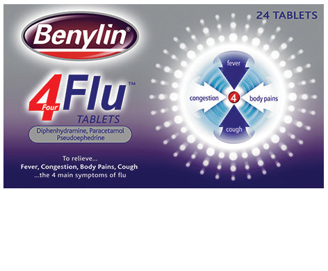 Benylin 4 Flu Tablets – 365pharmacist