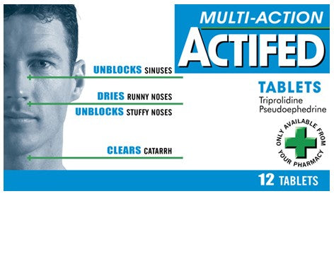 Multi-Action Actifed Tablets – 365pharmacist