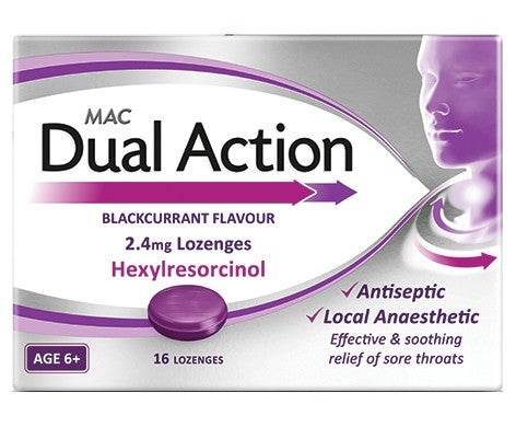 Mac Dual Action Blackcurrant Flavour 2.4mg Lozenges – 365pharmacist