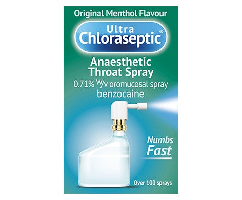 Ultra Chloraseptic Anaesthetic Throat Spray - Original Menthol Flavour ...